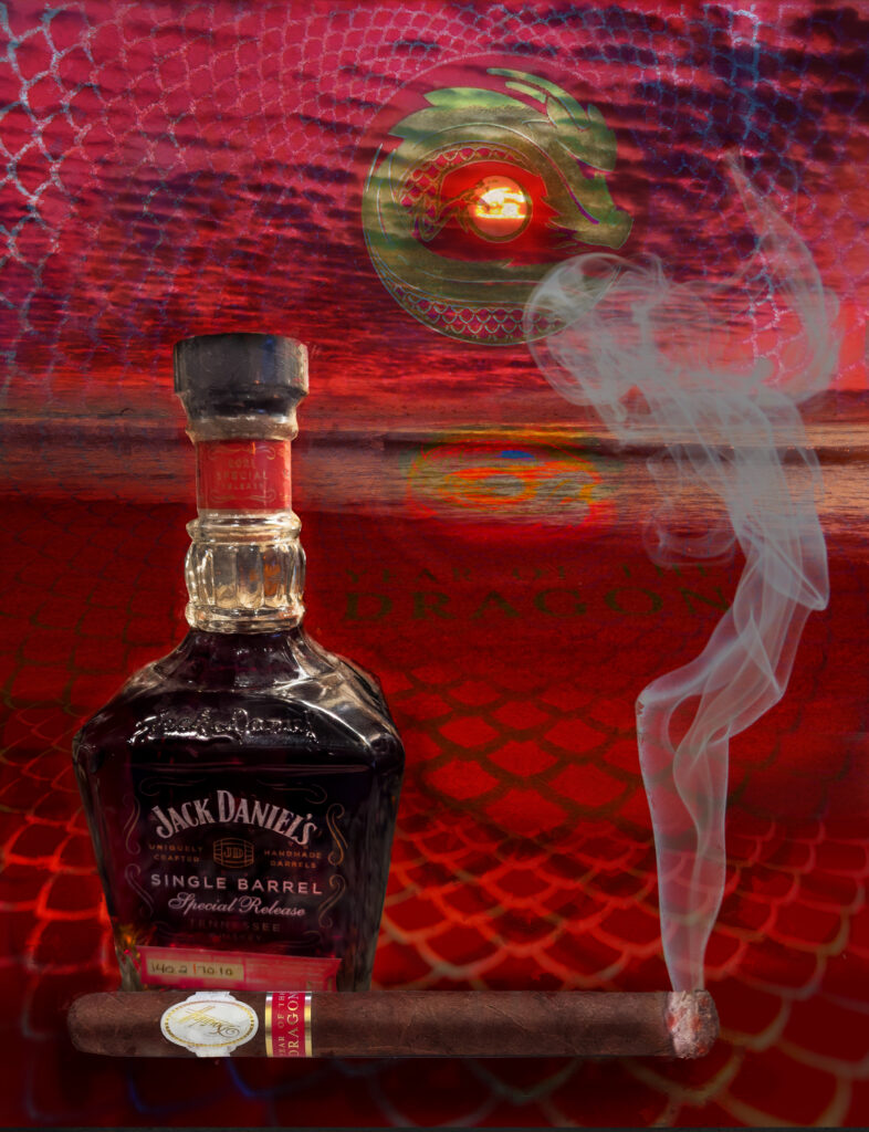 Year Of The Dragon Davidoff Cigar with Jack Daniel's Single Barrel ...
