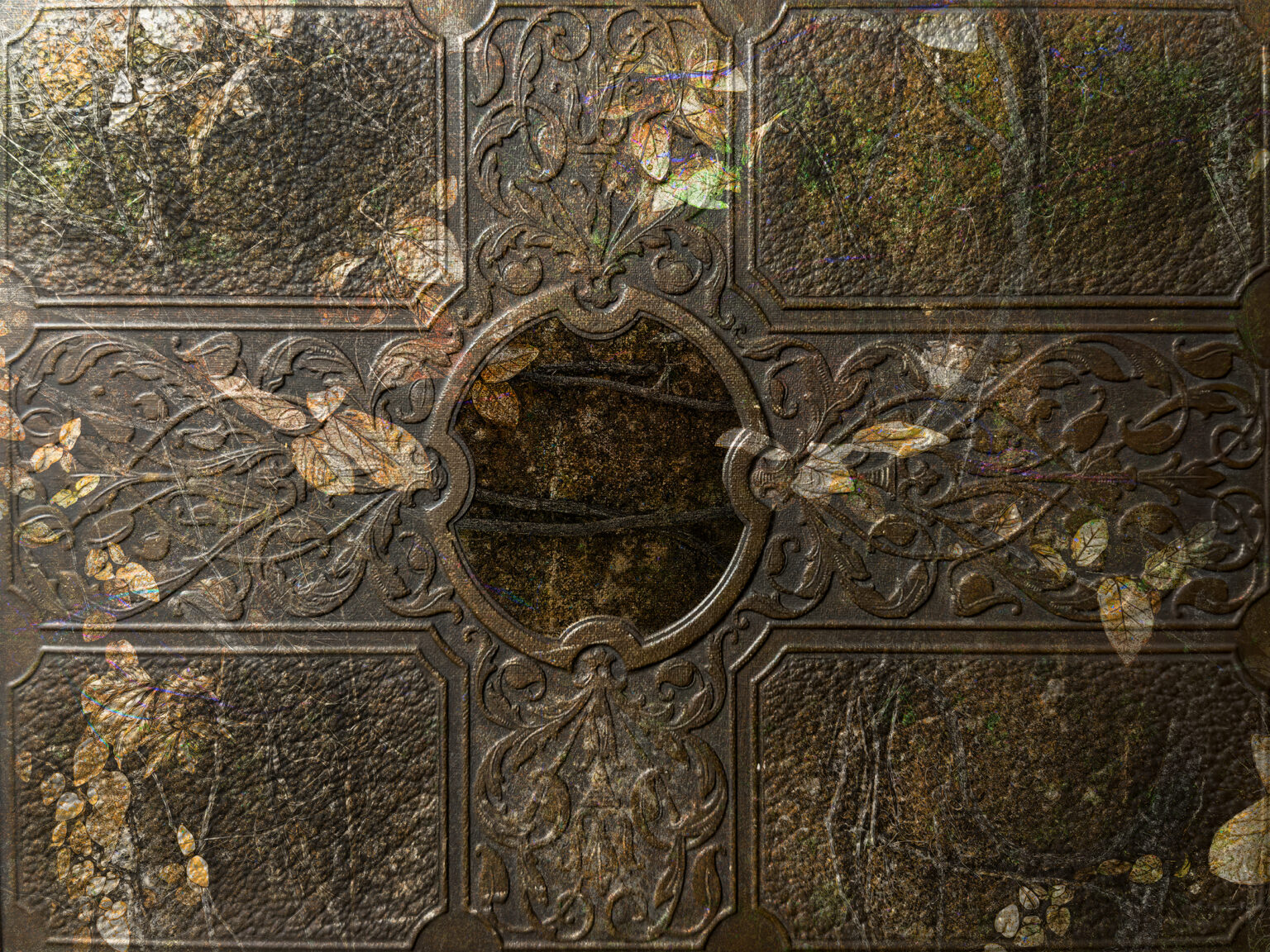 Abstract Modern Art Titled Ancient Artifacts - Fine Art