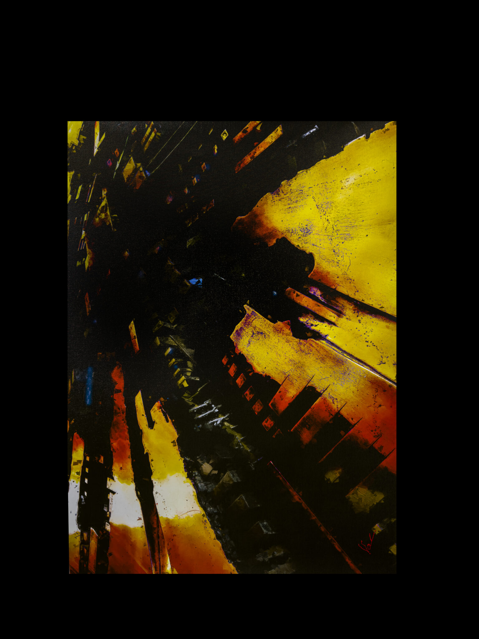 Radical Beethoven Symphony Abstract Modern Wall Art Painting - Fine Art