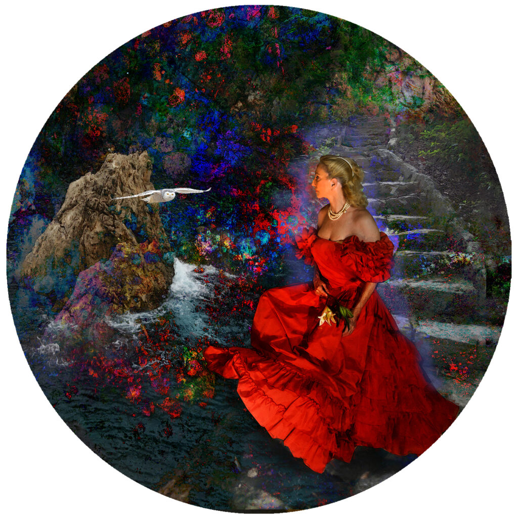 Ethereal Muse Beyond the Fortress of Stars - Fine Art
