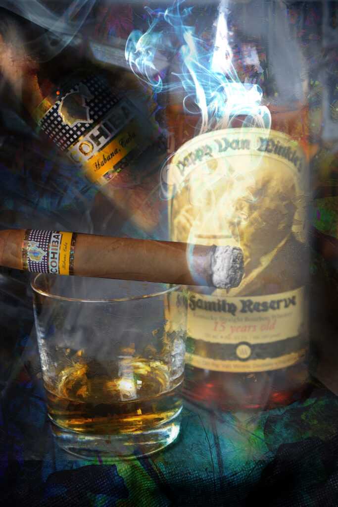 Cohiba Cubana Cigar and 15 Year Pappy